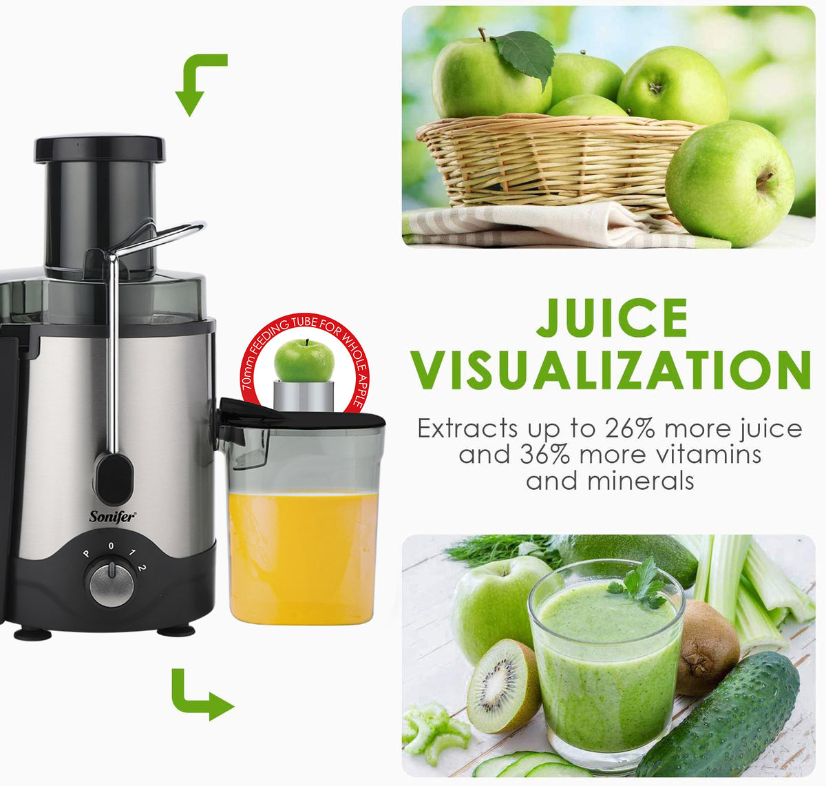 Sonifer Sf 5519 Juice Extractor